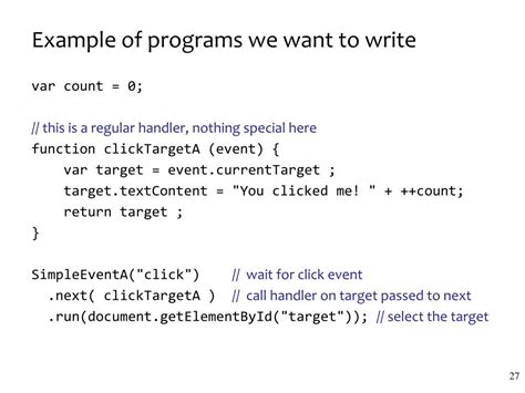 Ppt Lecture 23 Implementing Arrowlets Lifting Handlers With