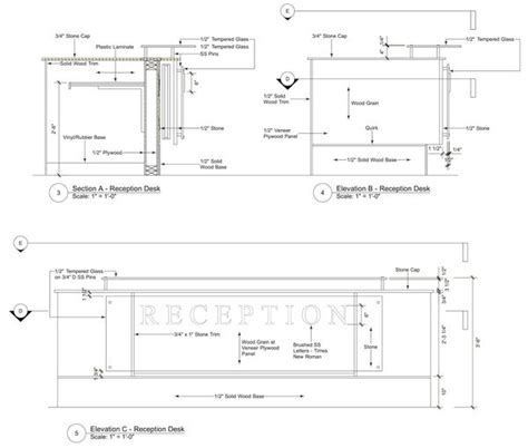 10 Reception Desk Section Detail Drawing Ideas To Save Today
