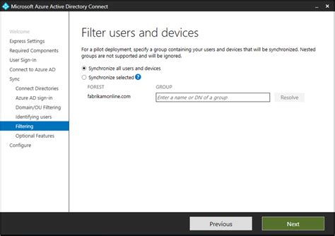 Personnaliser Une Installation De Microsoft Entra Connect Microsoft Entra Id Microsoft Learn