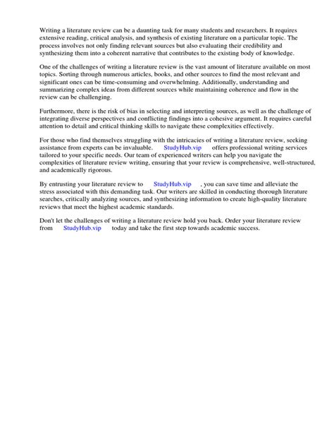 Literature Review Benchmarking Pdf