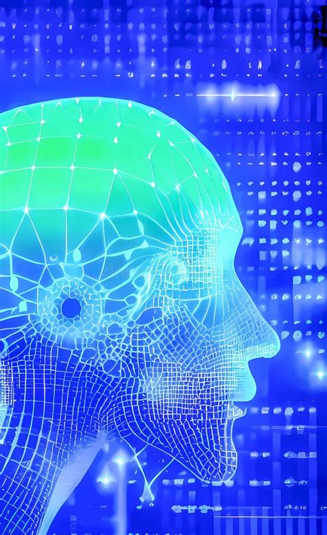 Artificial Intelligence Self Presentation Portrait Stock Illustration