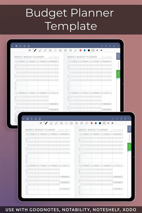 Budget Planner Template Diy Budget Planner Notebook Budget Plan