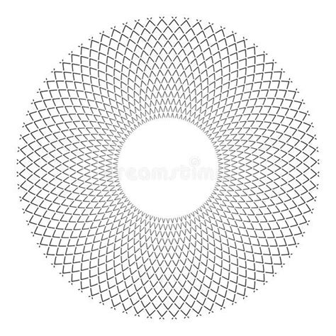Radial Geometric Circular Pattern Circle Design Element Stock Vector Illustration Of Circular