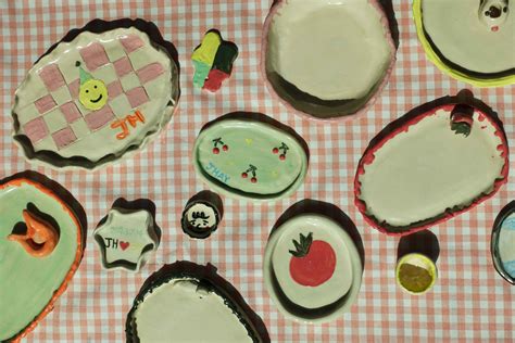 귀염뽀짝 컬러도자기 컵접시소품만들기 2set 솜씨당