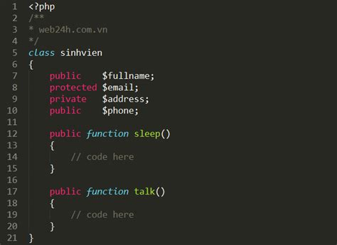 Bài 3 Thuộc Tính Và Phương Thức Trong Php