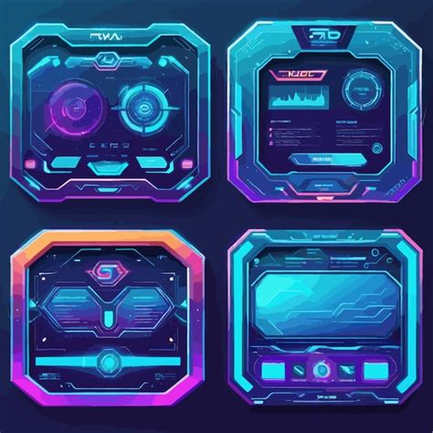 Premium Vector Futuristic Vector On A White Background