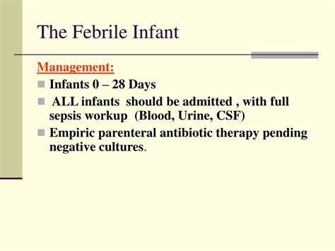 Ppt The Febrile Infant Powerpoint Presentation Free Download Id 3553880