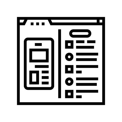 Usability Testing Ux Ui Design Line Icon Vector Illustration Vector Art At Vecteezy