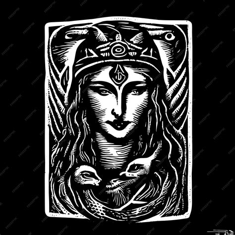 Premium Vector Greek Mythology Medusa Hand Drawn Flat Stylish Cartoon Sticker Icon Concept