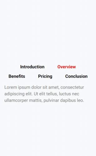 Horizontal Tab Titles On Mobile In Css And Elementor Velvetmade