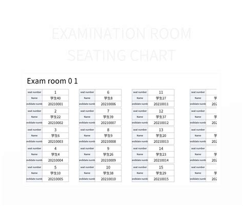 Seating Chart Excel Template And Google Sheets File For Free Download Slidesdocs