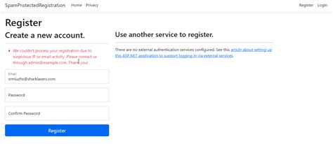 Adding Spam Protection To Aspnet Core Web App Forms Using C Oopspam Blog
