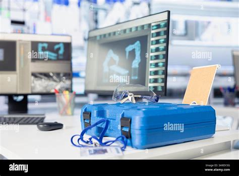 Computer Software In Photovoltaics Factory Used For Optimizing Production Flow Pc Program In