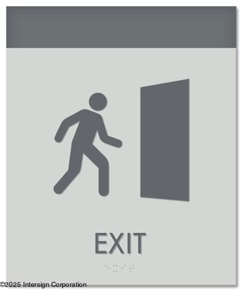 Flexia Iso Exit Stair Signs