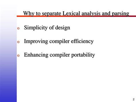 ppt lexical analyzer in perspective powerpoint presentation free