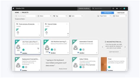 how to use project folders in dataiku dss — dataiku knowledge base
