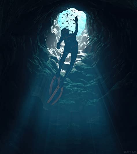 Deep Dive 3d Render Digital Art By Gmartworks