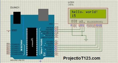 Arduino And Lcd Simulation In Proteus Projectiot123 Is Making Esp32raspberry Piiot Projects