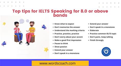 Top Tips For Ielts Speaking For 80 Or Above Bands Word Coach