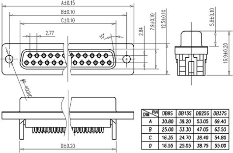 Buy Uxcell Idc D Sub Ribbon Cable Connector 9 Pin 2 Row Female Socket Idc Crimp Port Terminal