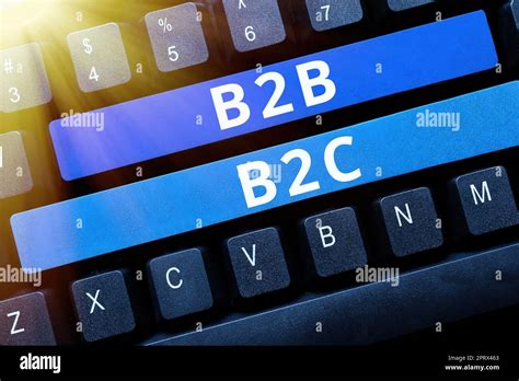 Text Caption Presenting B2b B2c Business Concept Two Types For Sending