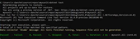 With Net 6 Sdk Data Collector Blame Message Display When Dotnet