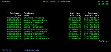 It Is All About Ibm I How To Create A Subfile Program Without Using