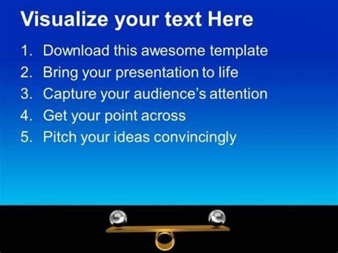 Balancing Balls Business Theme Powerpoint Templates Ppt Backgrounds For