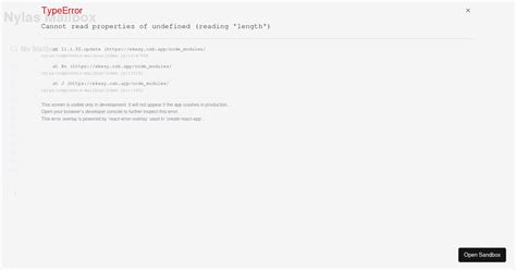 Nylas Mailbox Passing A List Of Static Threads React Example
