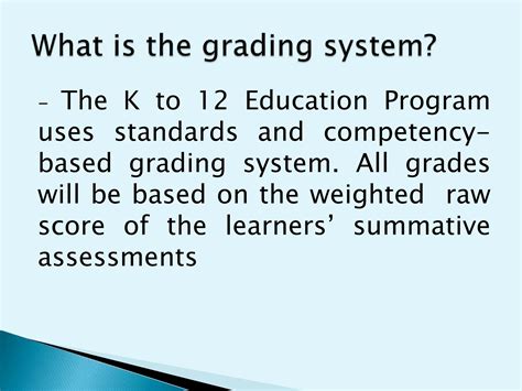 Grading System Pptpptx