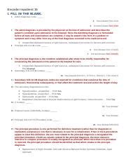 3M Encoder Inpatient15 Docx Encoder Inpatient 15 I FILL IN THE BLANK