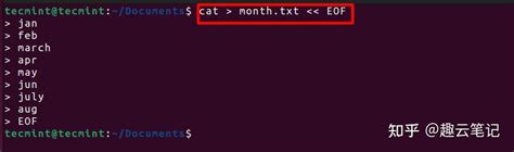 如何在linux系统中使用cat命令 22个典型示例 知乎