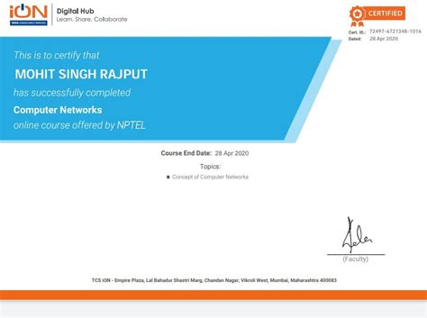 Computernetworking Nptel Network Tcsion Mohit Singh Rajput