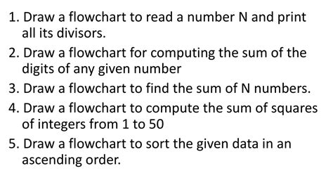 Solved 1 Draw A Flowchart To Read A Number N And Print All