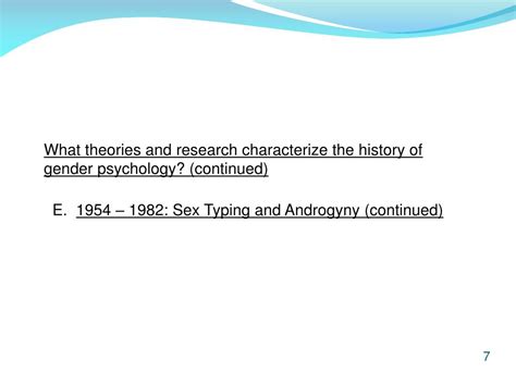 Ppt Psychology 320 Psychology Of Gender And Sex Differences Lecture