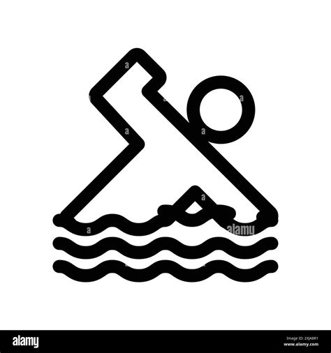 Swimming Icon Set In Thin Line Outline Style And Linear Vector Sign Stock Vector Image And Art Alamy