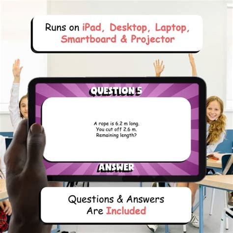 14 Quiz Show Math Games Measurement And Data Grade 4 No Prep Review