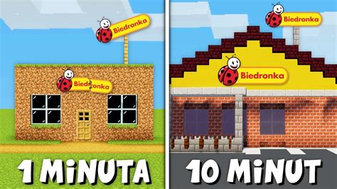 10 Losowych WidzÓw Buduje BiedronkĘ W Minecraft Youtube