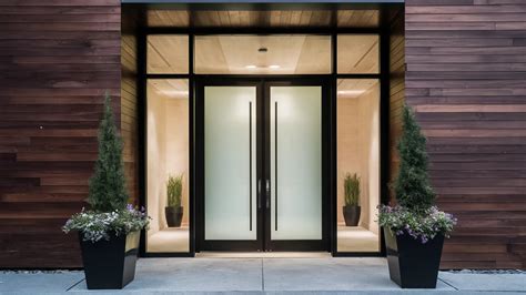 Exterior Glass Privacy Doors
