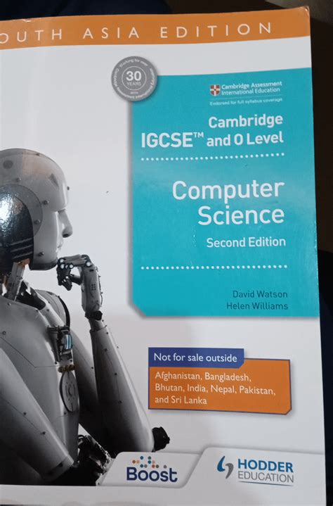 I Need A Textbook Pdf Of Computer Science Second Edition By David Watson And Helen Williams R