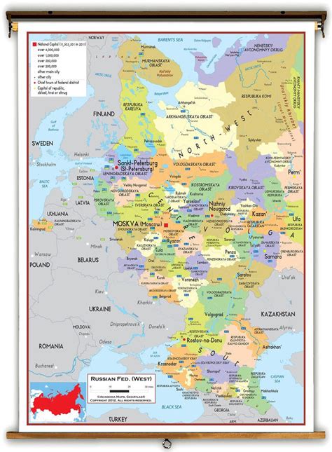Map Of Western Russia With Cities