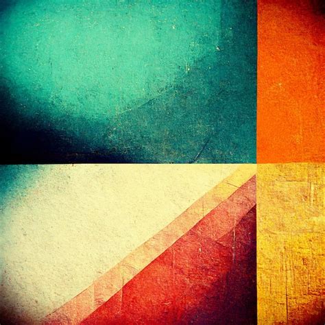 추상 현대 현대 수채화 예술 미니멀리스트 그림 프리미엄 사진