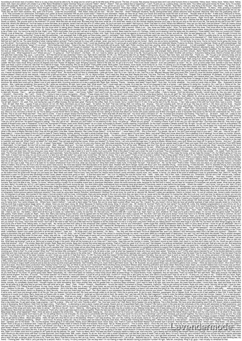 Entire Bee Movie Script By Lavendermode Redbubble