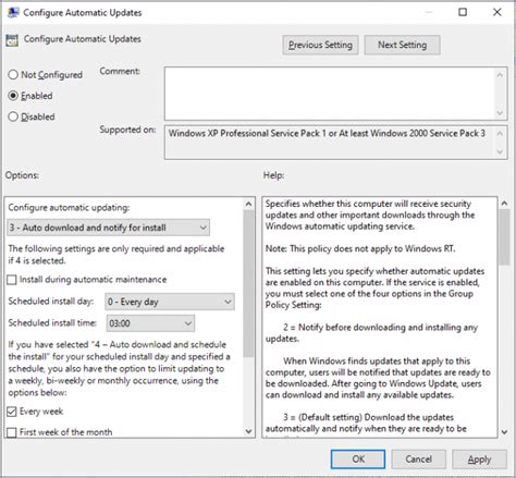 Wsus Tutorial Part 5 Client Settings Andys Tech Blog