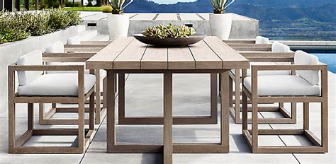 Aviara Teak Collection Weathered Rh Restoration Hardware Outdoor