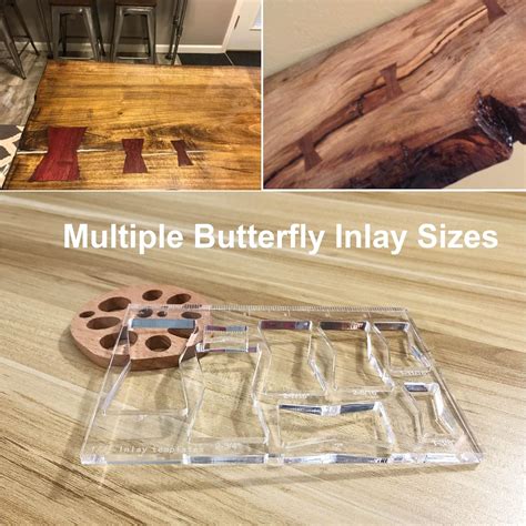 8 In 1 Router Templates For Woodworking Router Jigs Decorative Template Butterfly Key Inlay