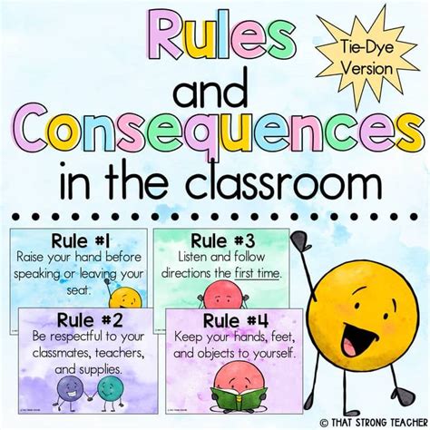 Rules And Consequences In The Classroom Classroom Management Resource