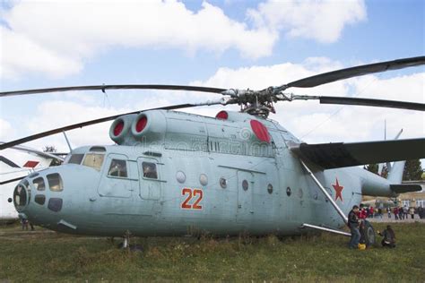 Military Helicopters Soviet Ussr Big Huge Aircraft Airport Editorial