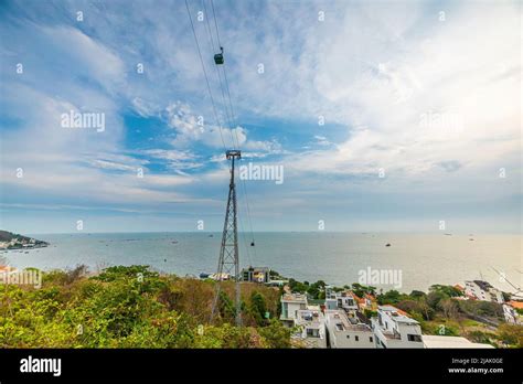 Ho May Cable Car And Station On Nui Lon Mountain In Vung Tau City And