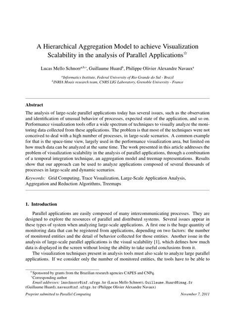 pdf a hierarchical aggregation model to achieve visualization